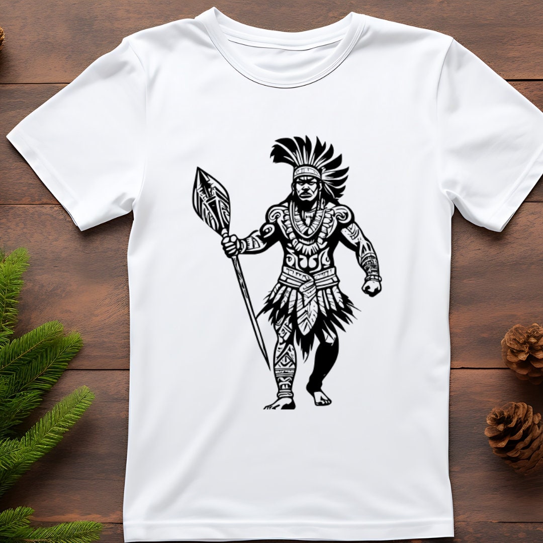 Hawaiian Native Warrior SVG Bundle, Polynesian Tattoo Design, Ideal for ...