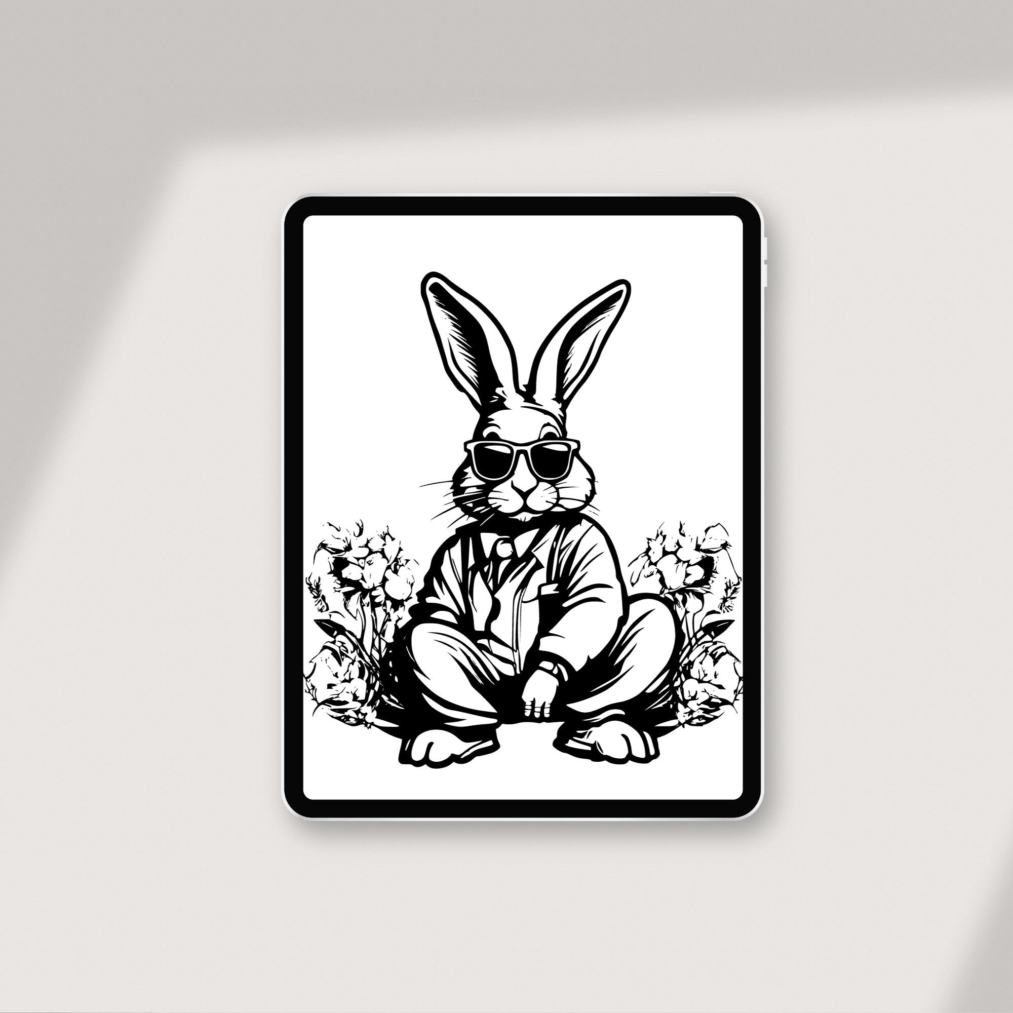 9 Pieces Rabbit With Sunglasses Bunny Sunglasses Svg Bunny Svg easter ...