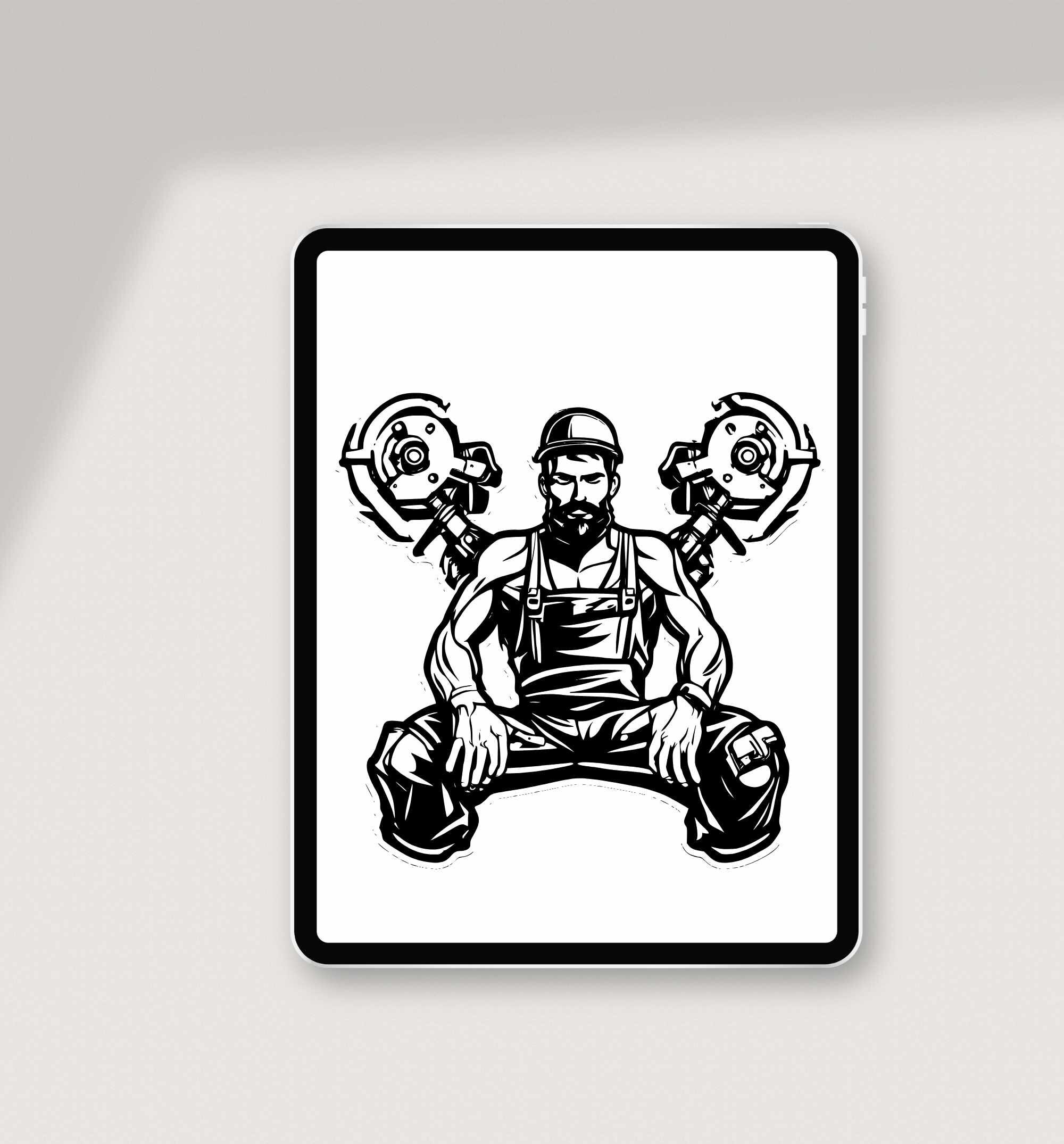 Repairman Svg Bundle/ Mechanic Man SVG/PNG Bundle 8 Detailed Repair ...