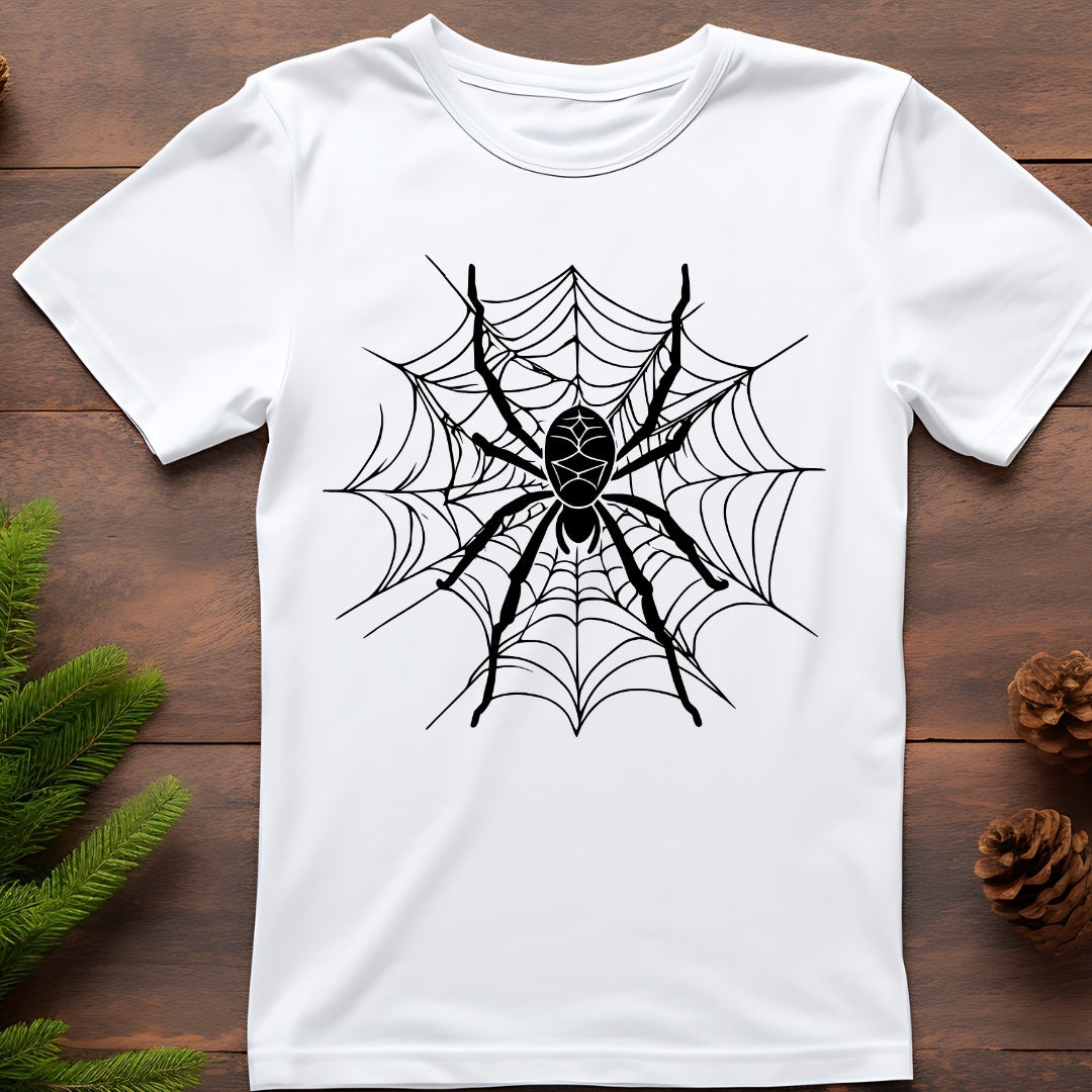 Spider Web SVG & PNG Files, Intricate Spider Design Digital Art ...