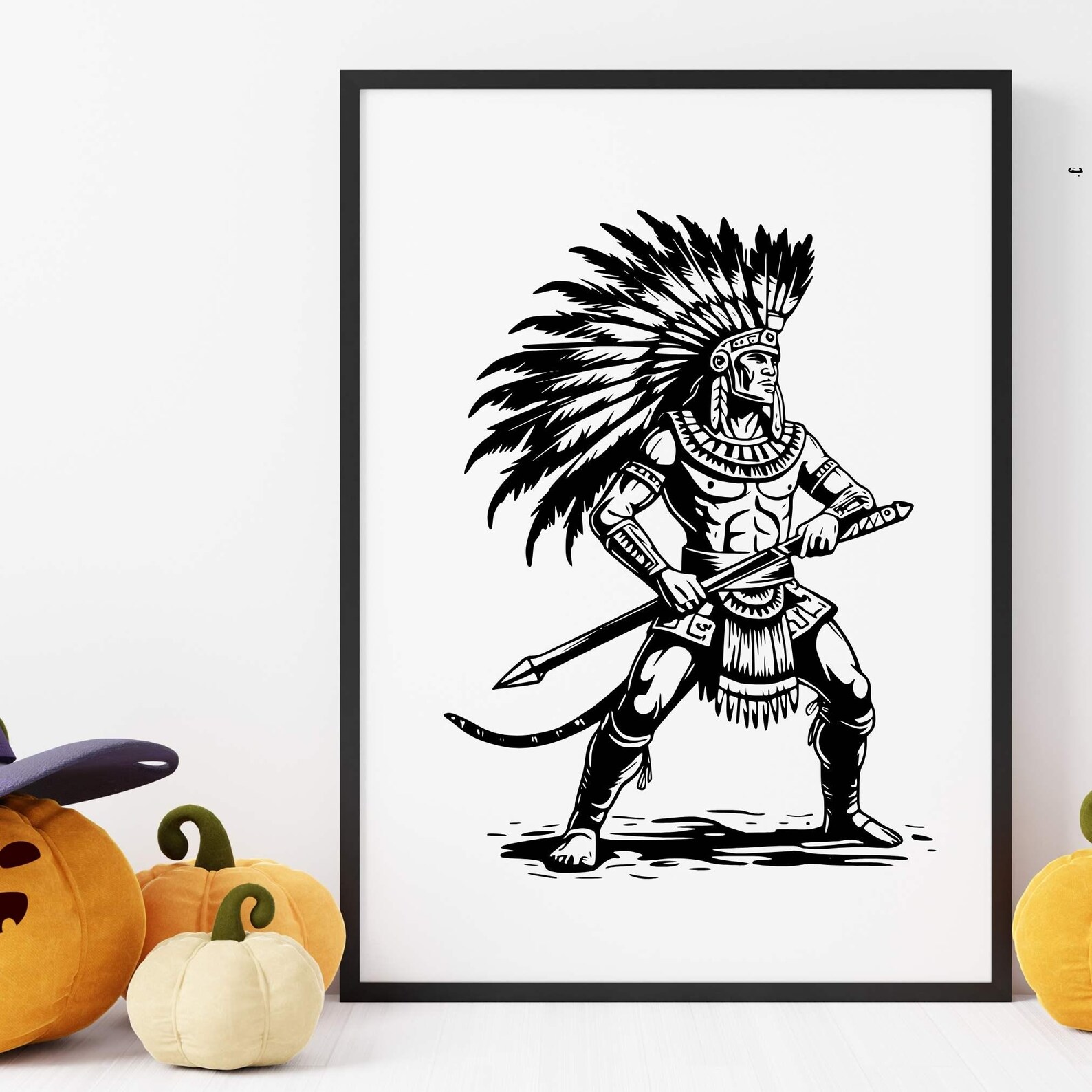 Aztec Fighter SVG Bundle - 12 Unique Aztec Warrior Designs for Crafting ...