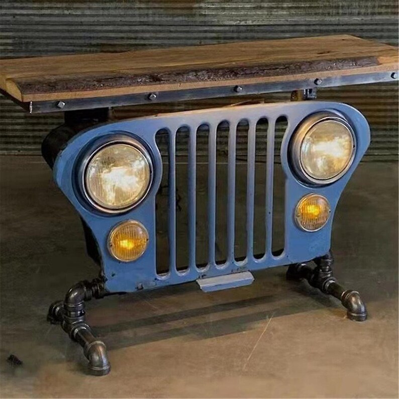 Retro Resin Car Car Lights Home Office Desktop Decorations - Etsy