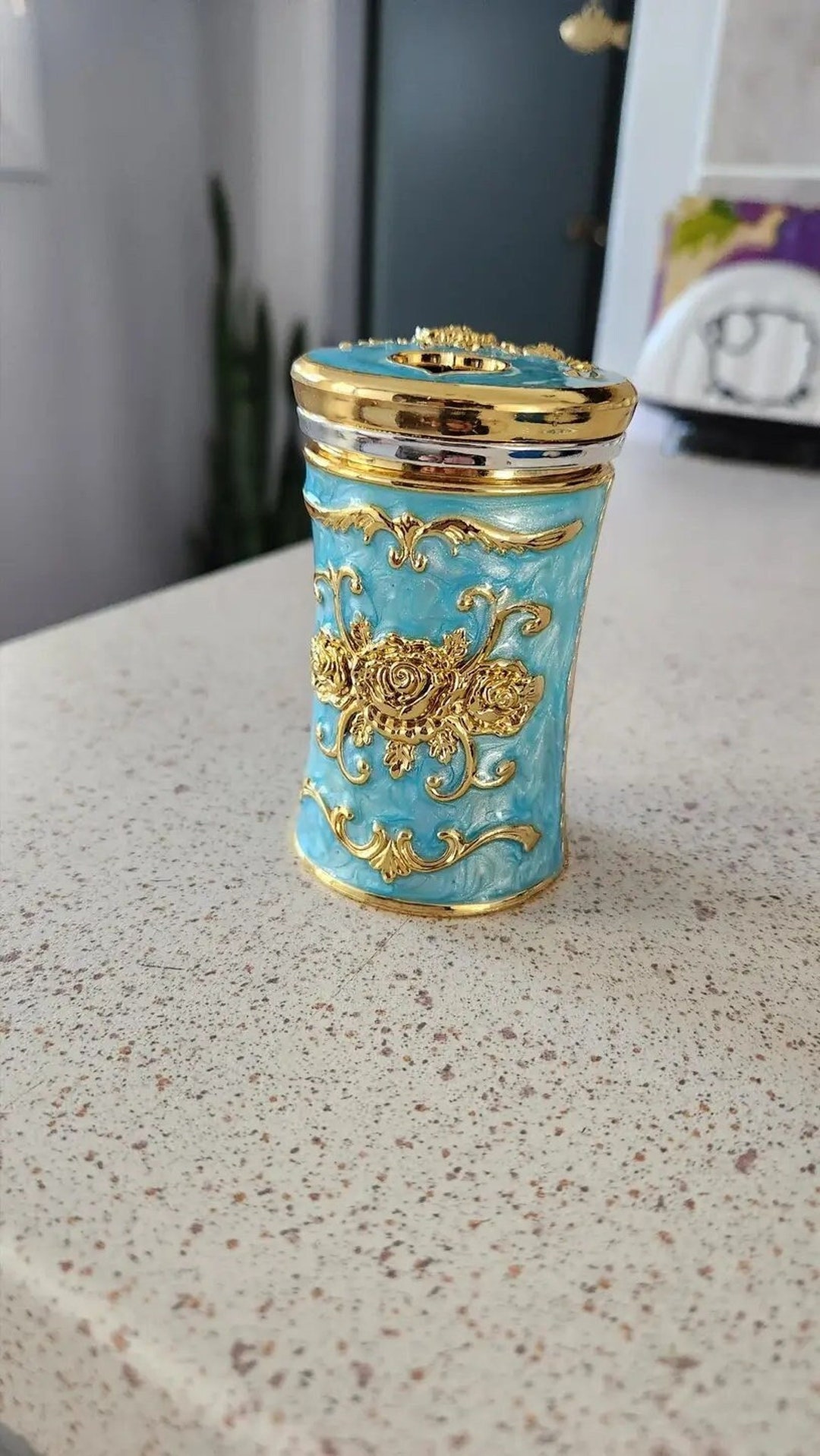 Toothpick Holder With Lid European-style High-end Embossed Toothpick ...