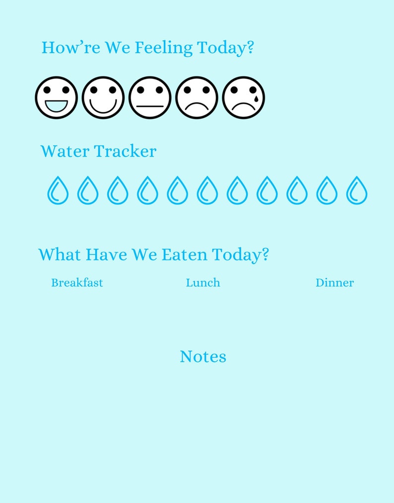 Daily Planner Printable, to Do List, Schedule, Appointments, Mood ...