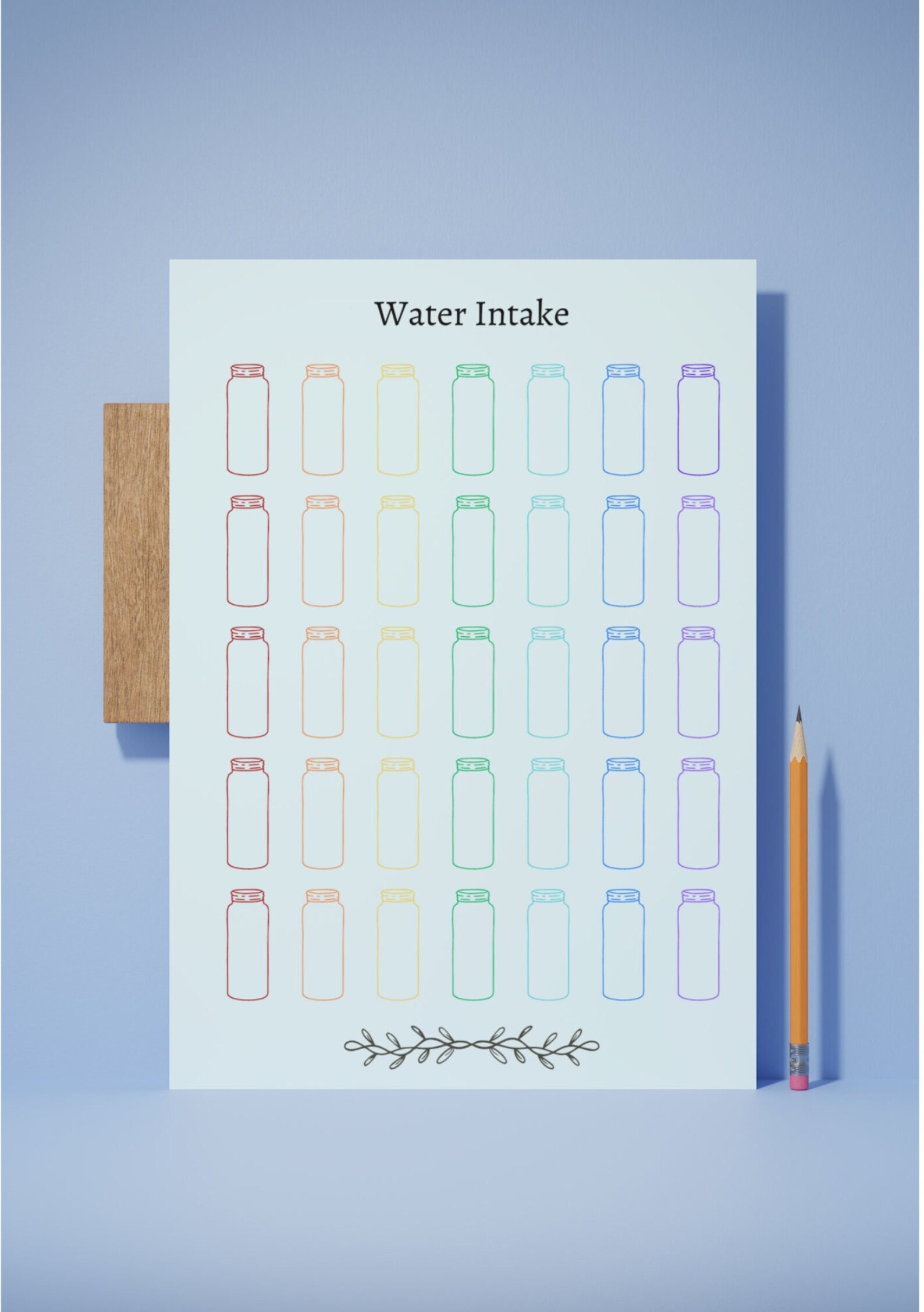 Water Tracker Printable, Organization Printable, Self Care Printable ...