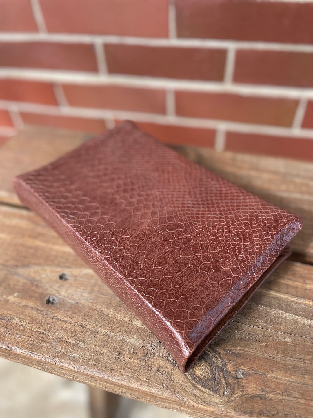 Genuine Lamb- “snake” Embossed Leather Bible - Etsy