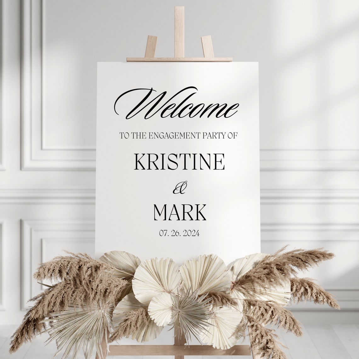 Customizable Engagement Party Welcome Sign Digital Download - Etsy