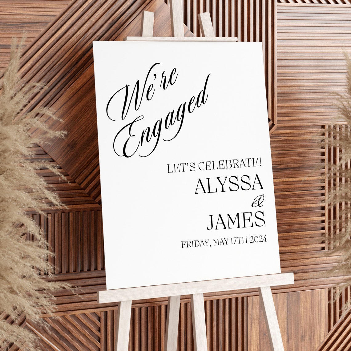 Customizable Engagement Party Welcome Sign Digital Download - Etsy