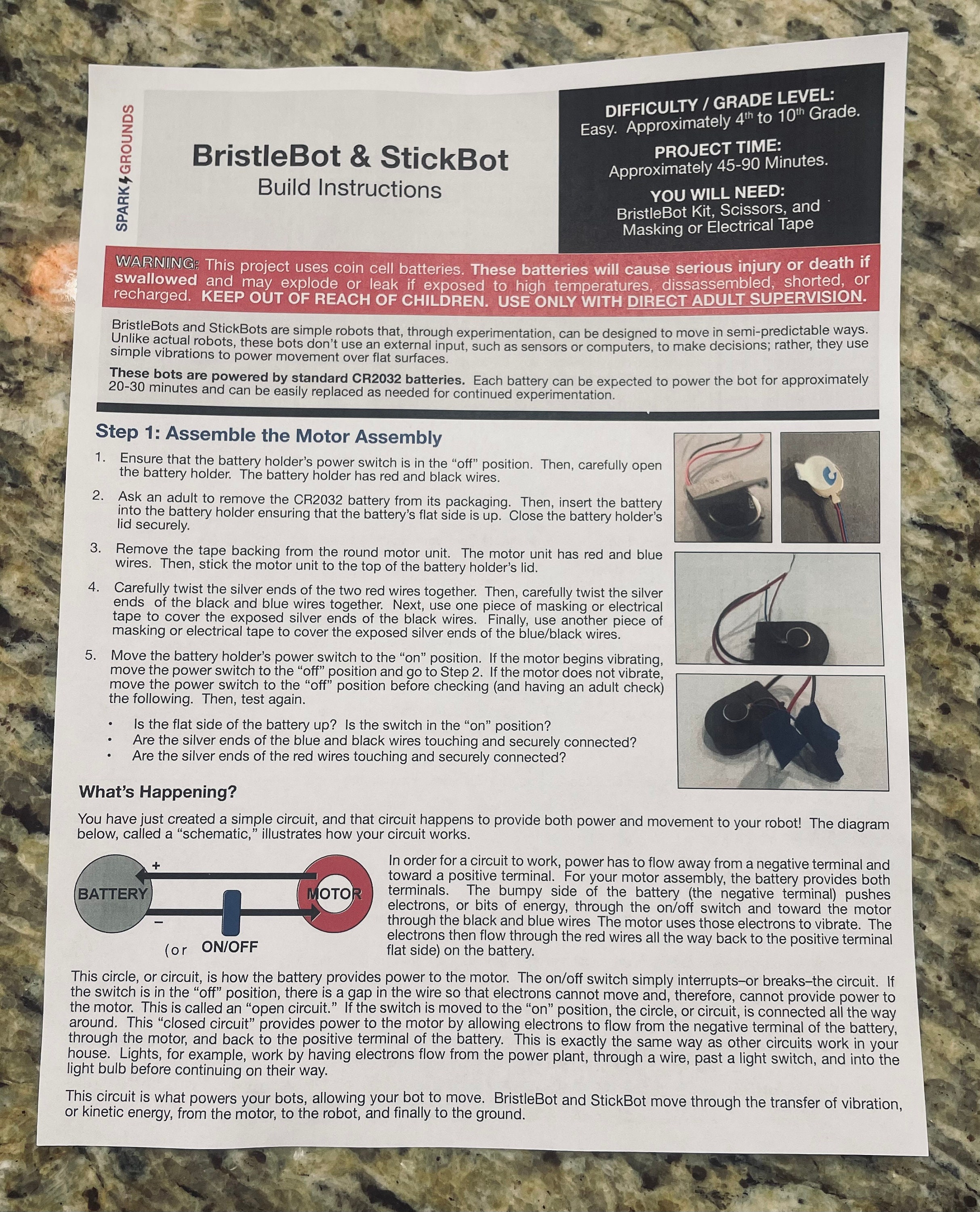 Bristlebot and Stickbot Robotics/stem Kit Complete, Including ...