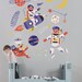 Removable Astronaut Outer Space Planet Wall Decal - Etsy