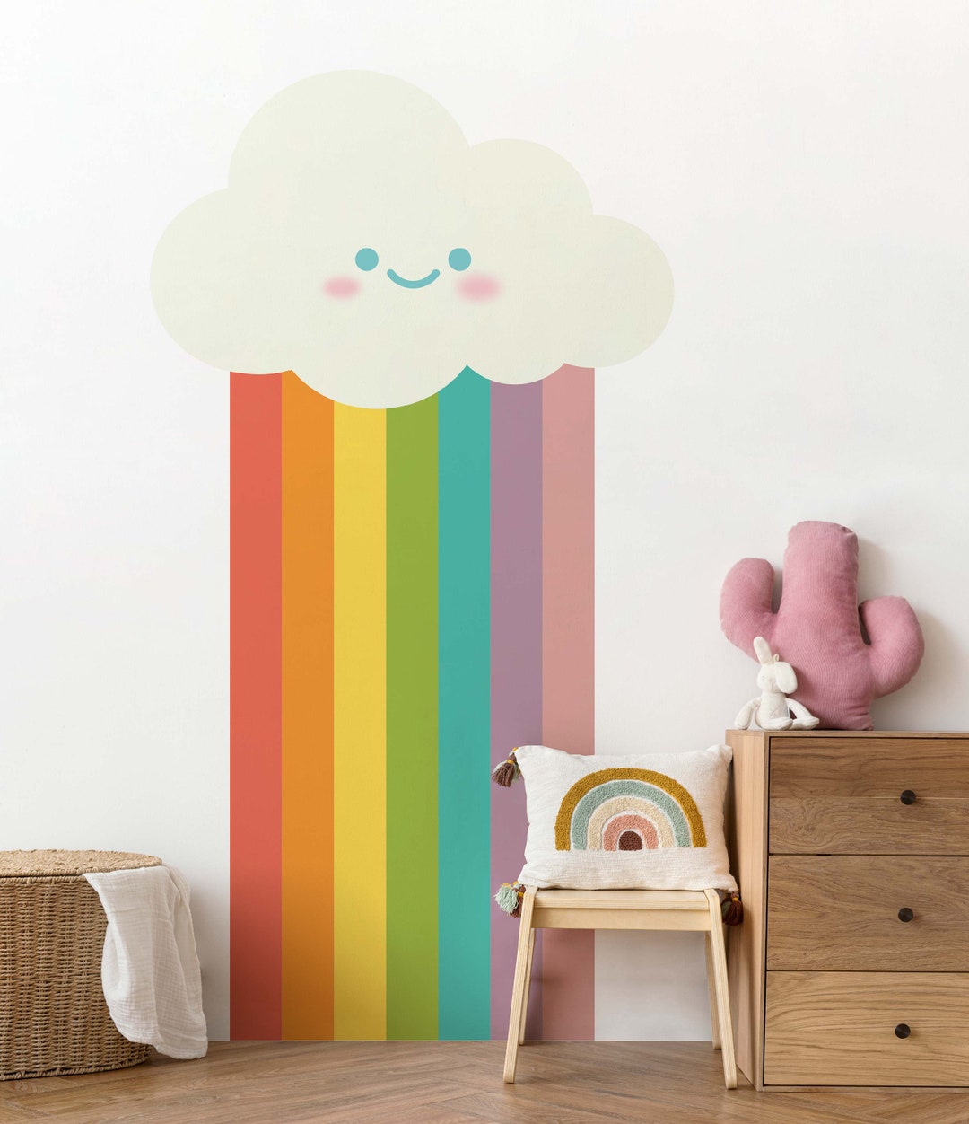 Removable Peel and Stick Rainbow Wall Decal Wall Sticker - Etsy