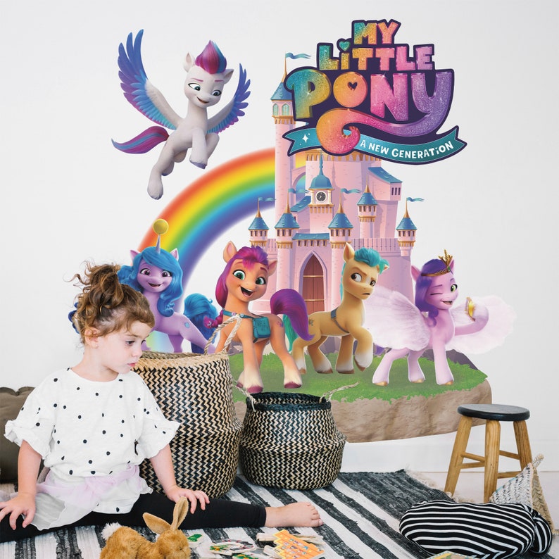 Removable Peel and Stick My Little Pony Wall Decal Wall Sticker - Etsy