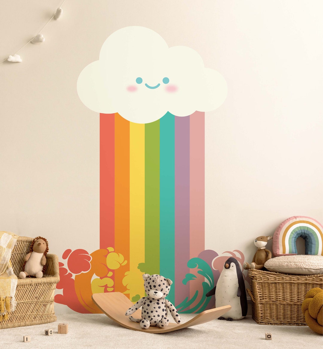 Removable Peel and Stick Rainbow Wall Decal Wall Sticker - Etsy