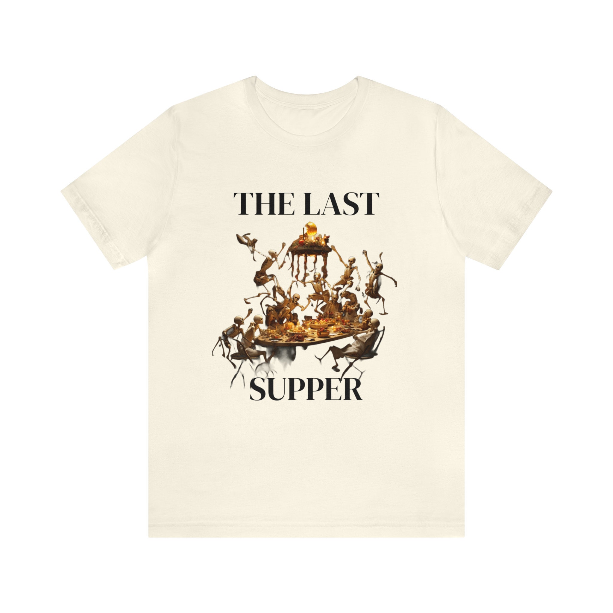 The Last Supper Skeleton Spooky Graphic Tee - Etsy