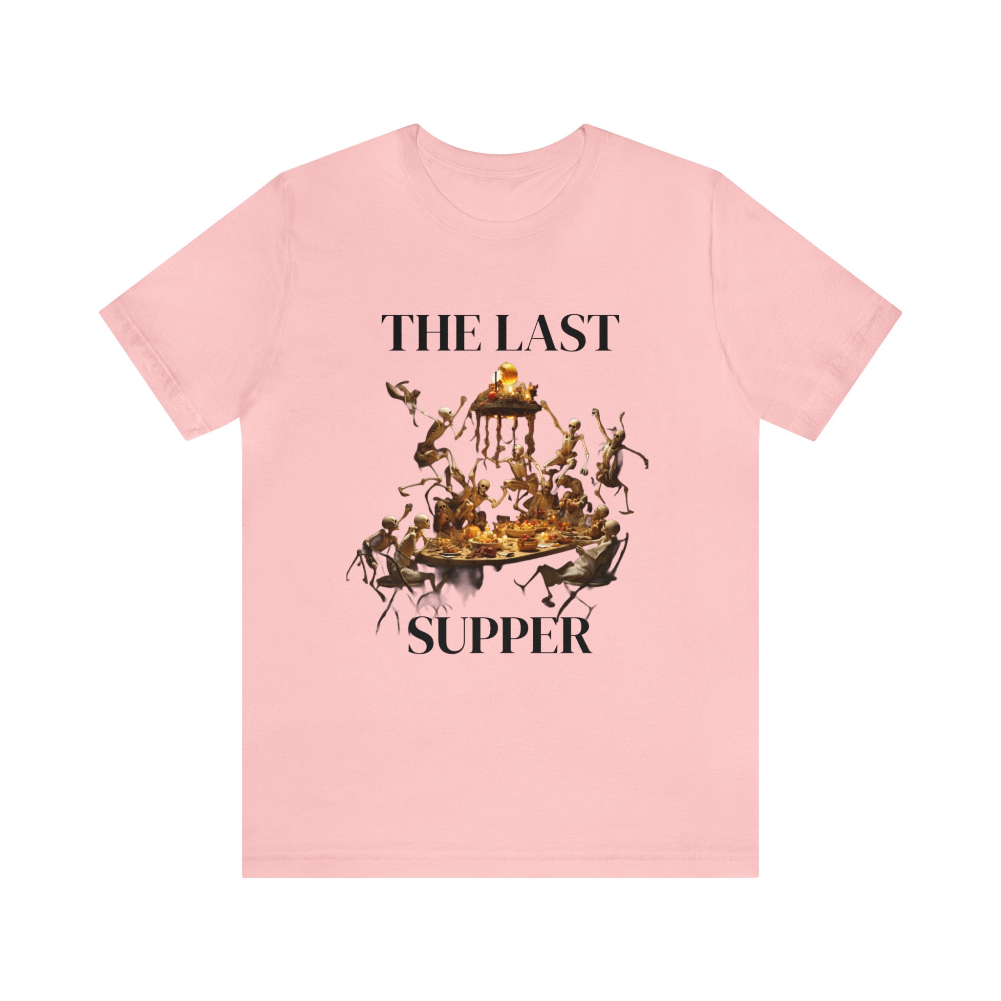 The Last Supper Skeleton Spooky Graphic Tee - Etsy