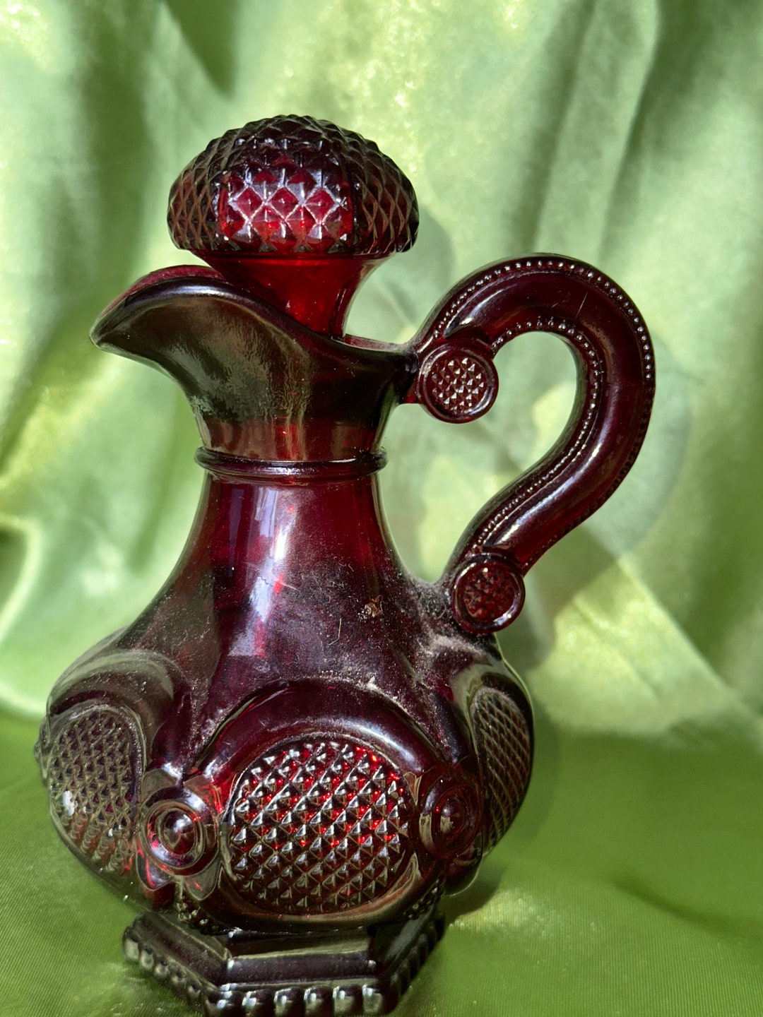 Vintage Avon Ruby Red Cruet - Etsy