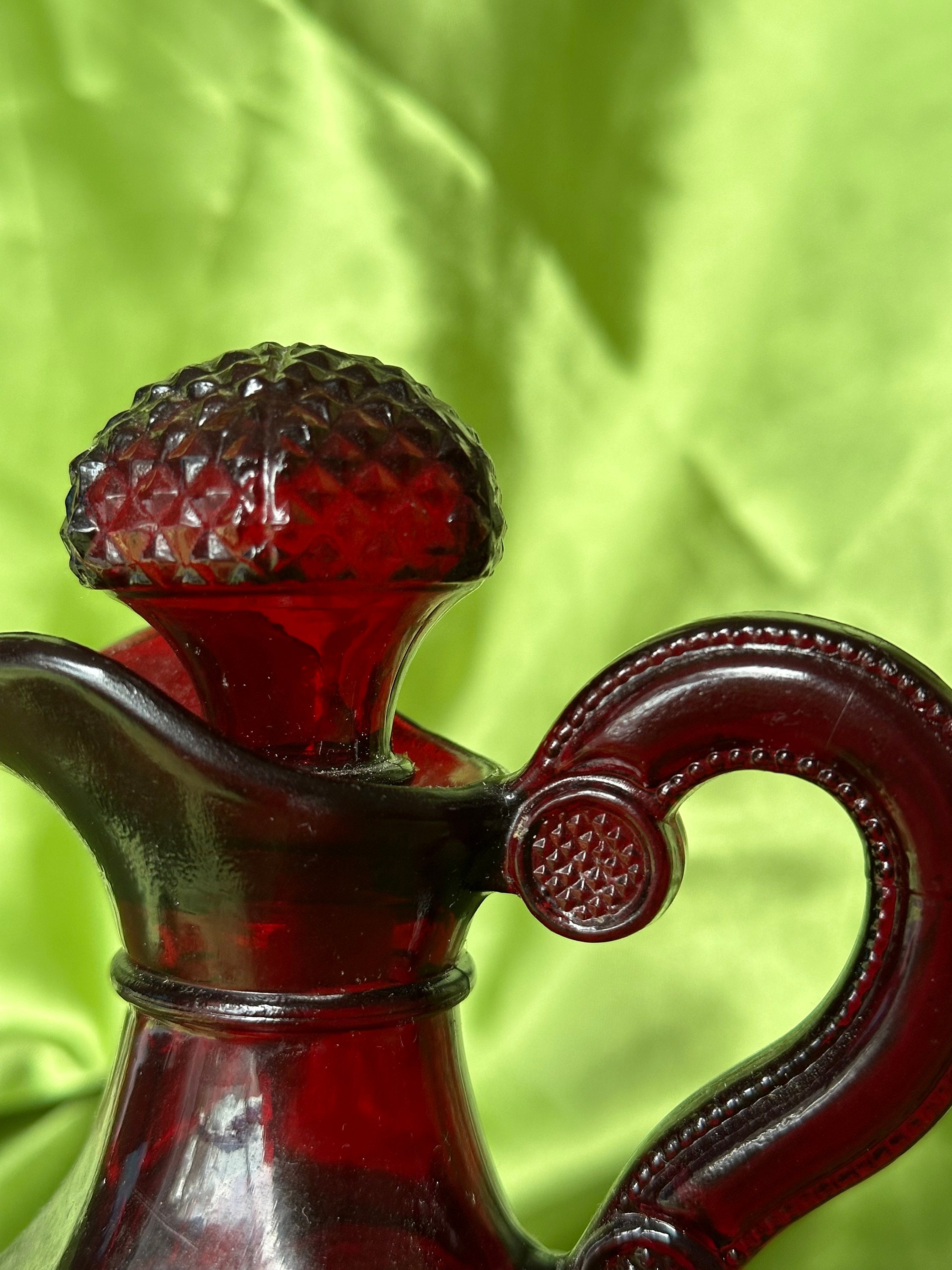 Vintage Avon Ruby Red Cruet - Etsy