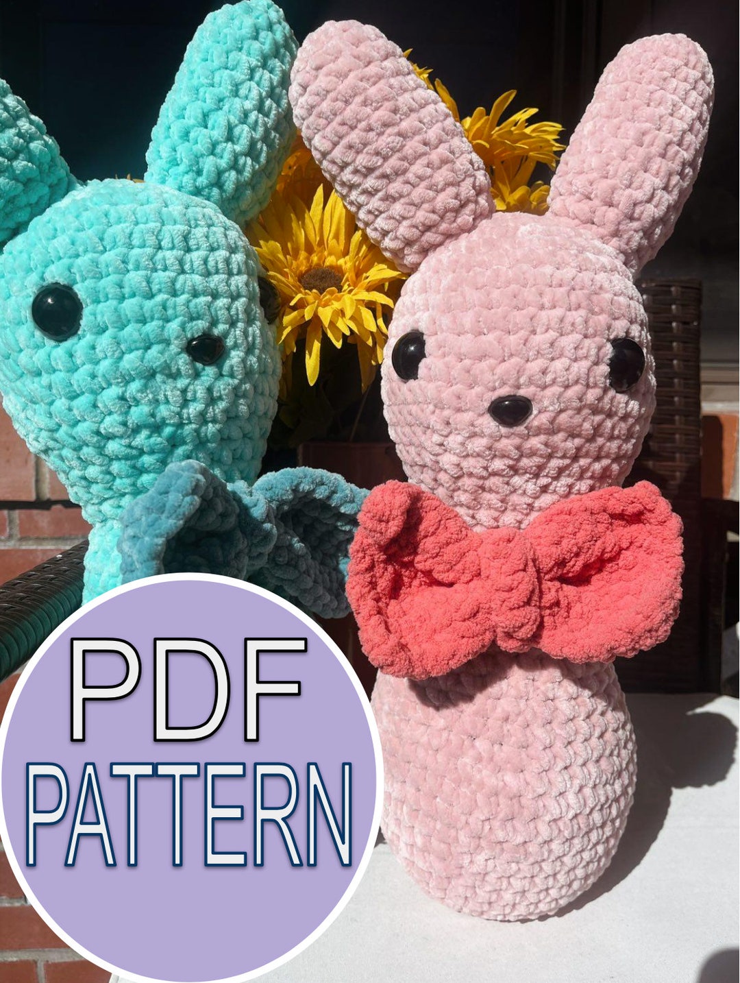 Crochet Jumbo Peep PDF Pattern - Etsy