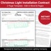 Christmas Light Installation Contract Template: Editable Agreement ...