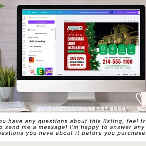 Christmas Light Installation Flyer: Holiday Lighting Marketing (canva ...