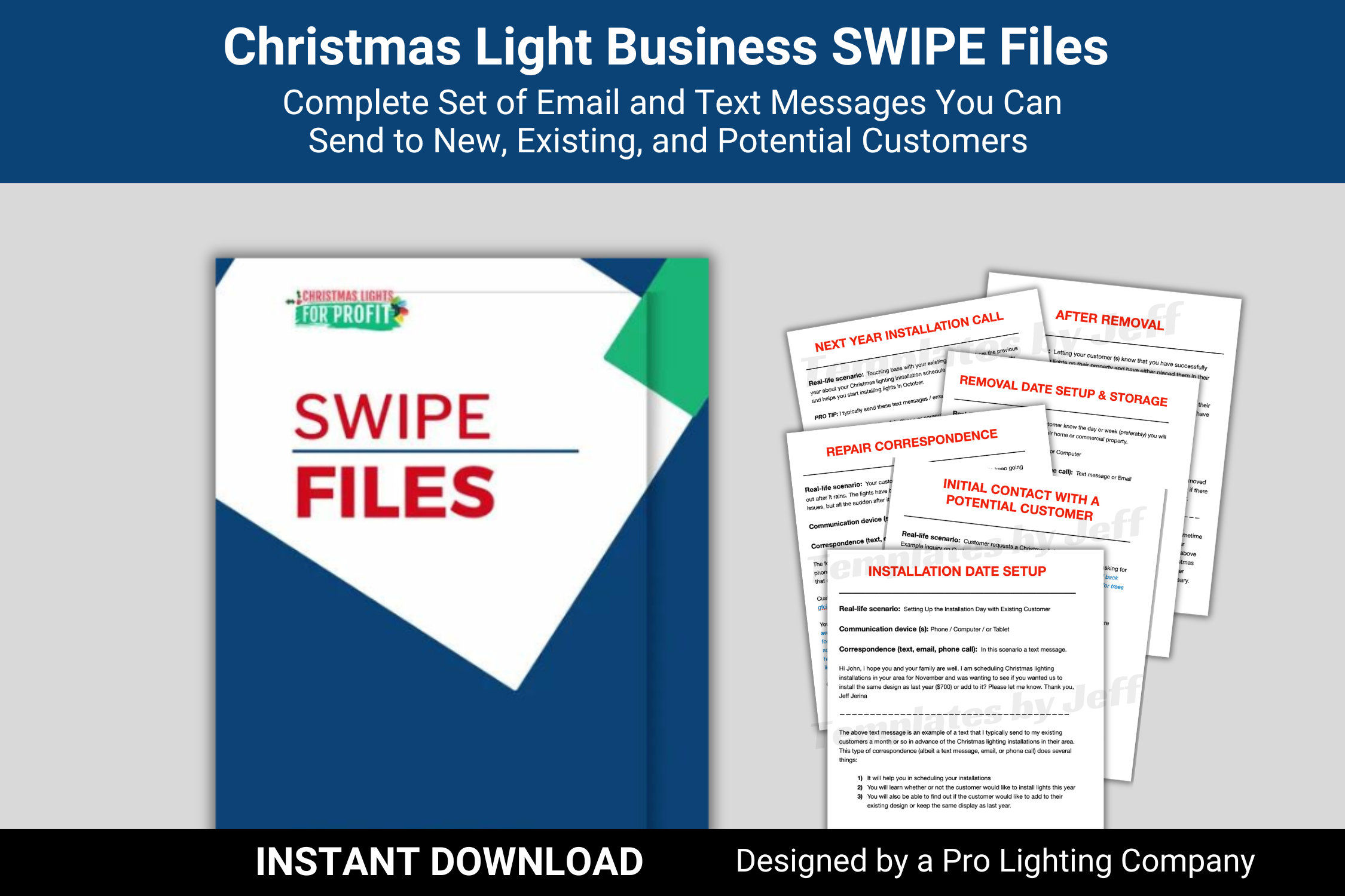 Christmas Light Installation Contract Template Bundle: Business Forms ...