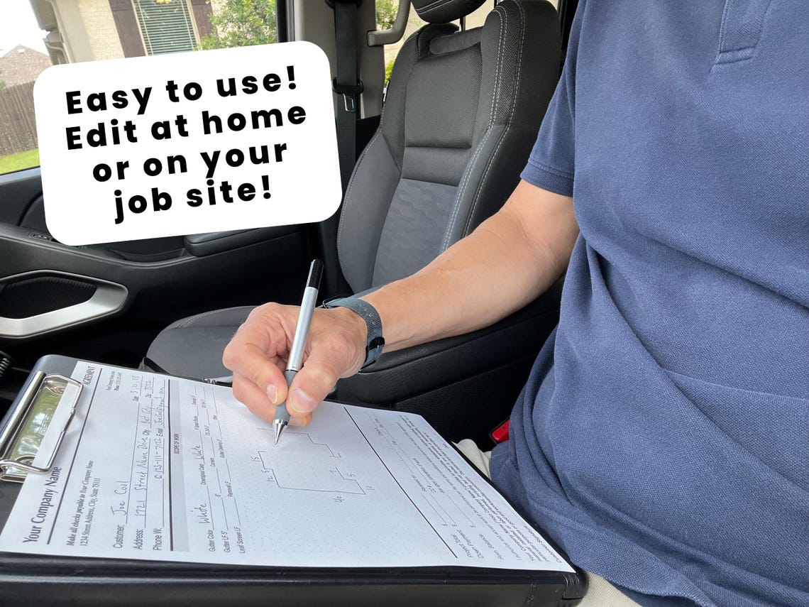 Gutter Installation Contract Template: Contractor Agreement Forms (digital Download) - Gutter ...