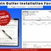 Gutter Installation Contract Template: Contractor Agreement Forms (digital Download) - Gutter ...