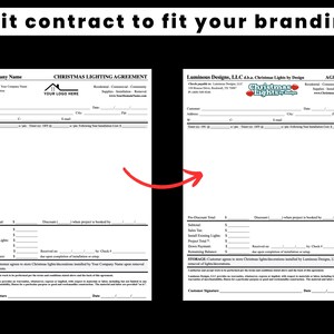 Christmas Light Installation Contract Template: Editable Agreement ...
