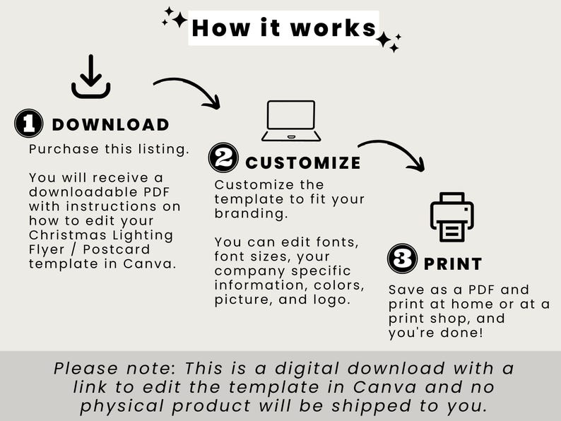 Christmas Light Installation Flyer: Holiday Lighting Marketing (canva ...