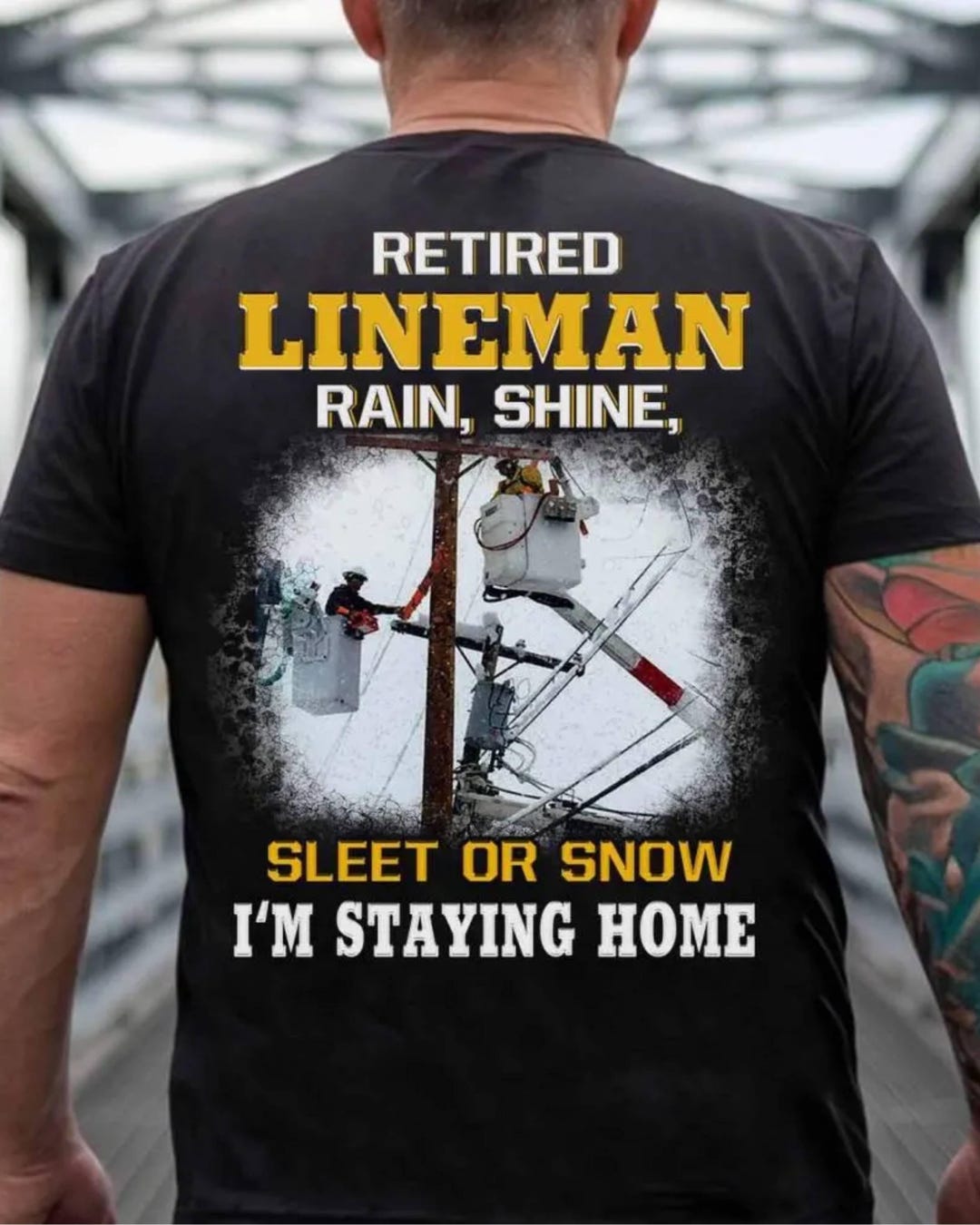 Retired Lineman T Shirt Funny Lineman Shirt Lineman Retirement Gift for ...