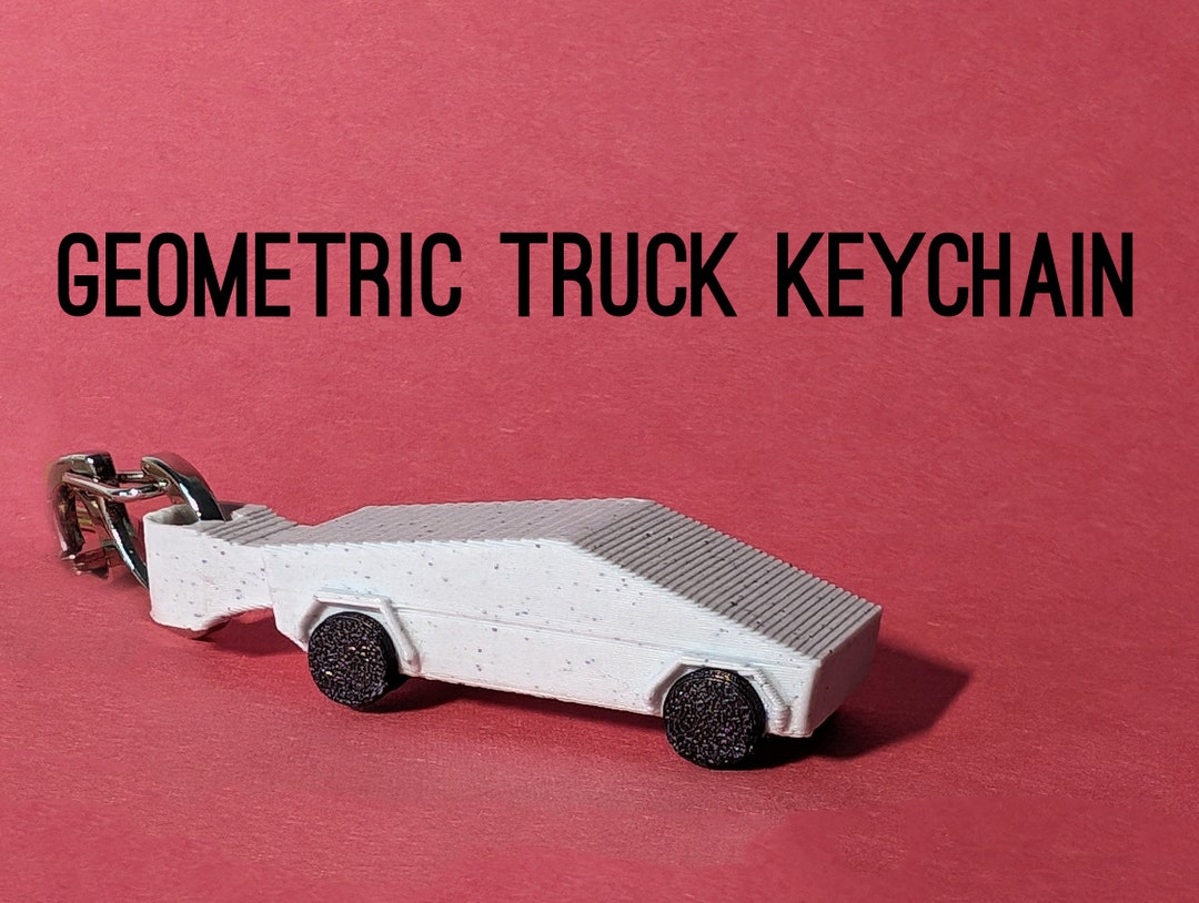 Tesla Cybertruck Keychain 3D Printed Keychain Car Key Accessory Car Key ...