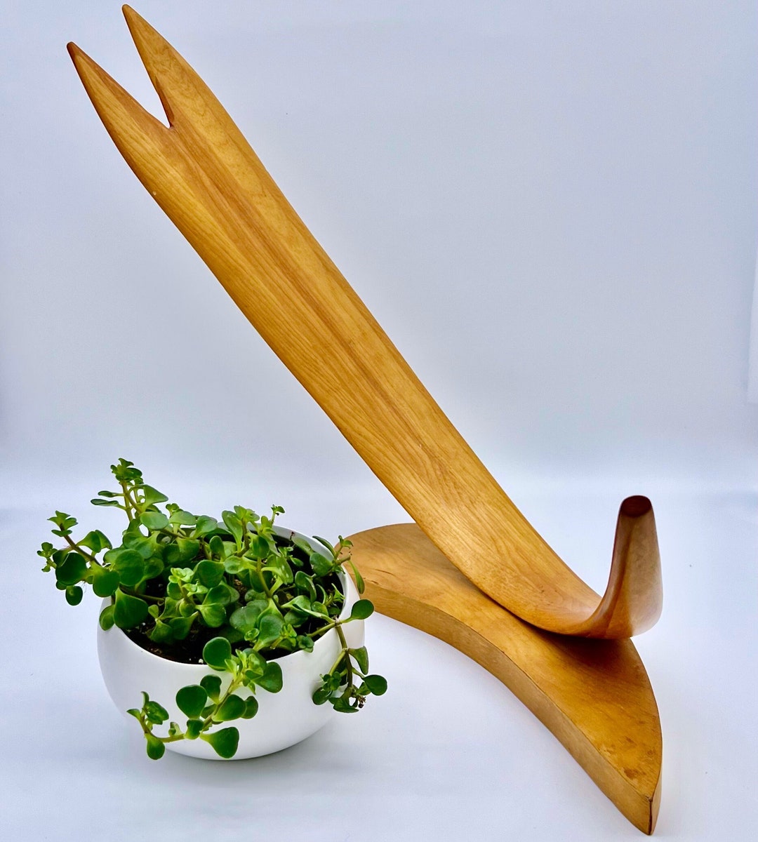 Wood Sculpture, Midcentury Modern, MCM, Vintage, Wood Art, Minimalist ...