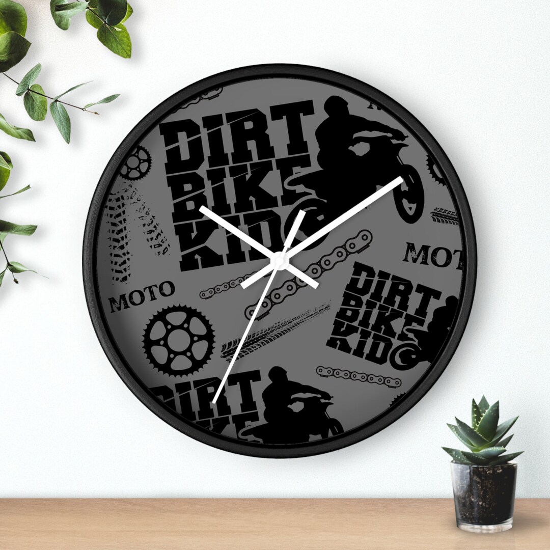 Dirt Bike Kid Wall Clock, Motocross Clock, Dirtbike Clock, Gift for ...