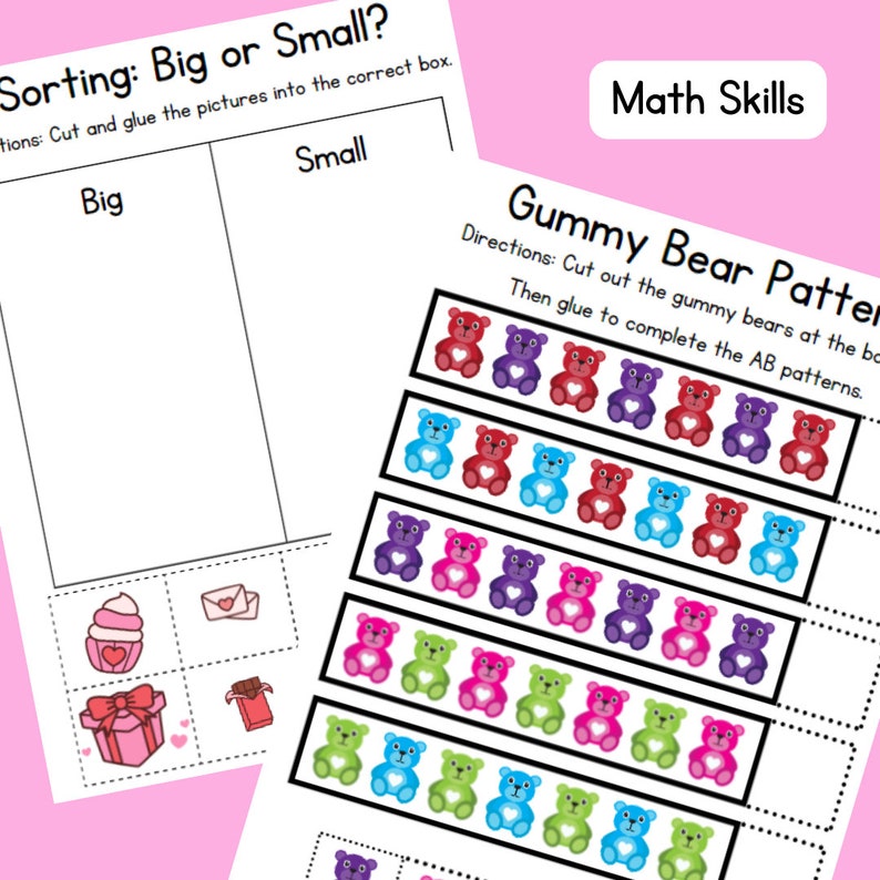 Valentine's Activity Book for Preschoolers, Valentine Preschool ...