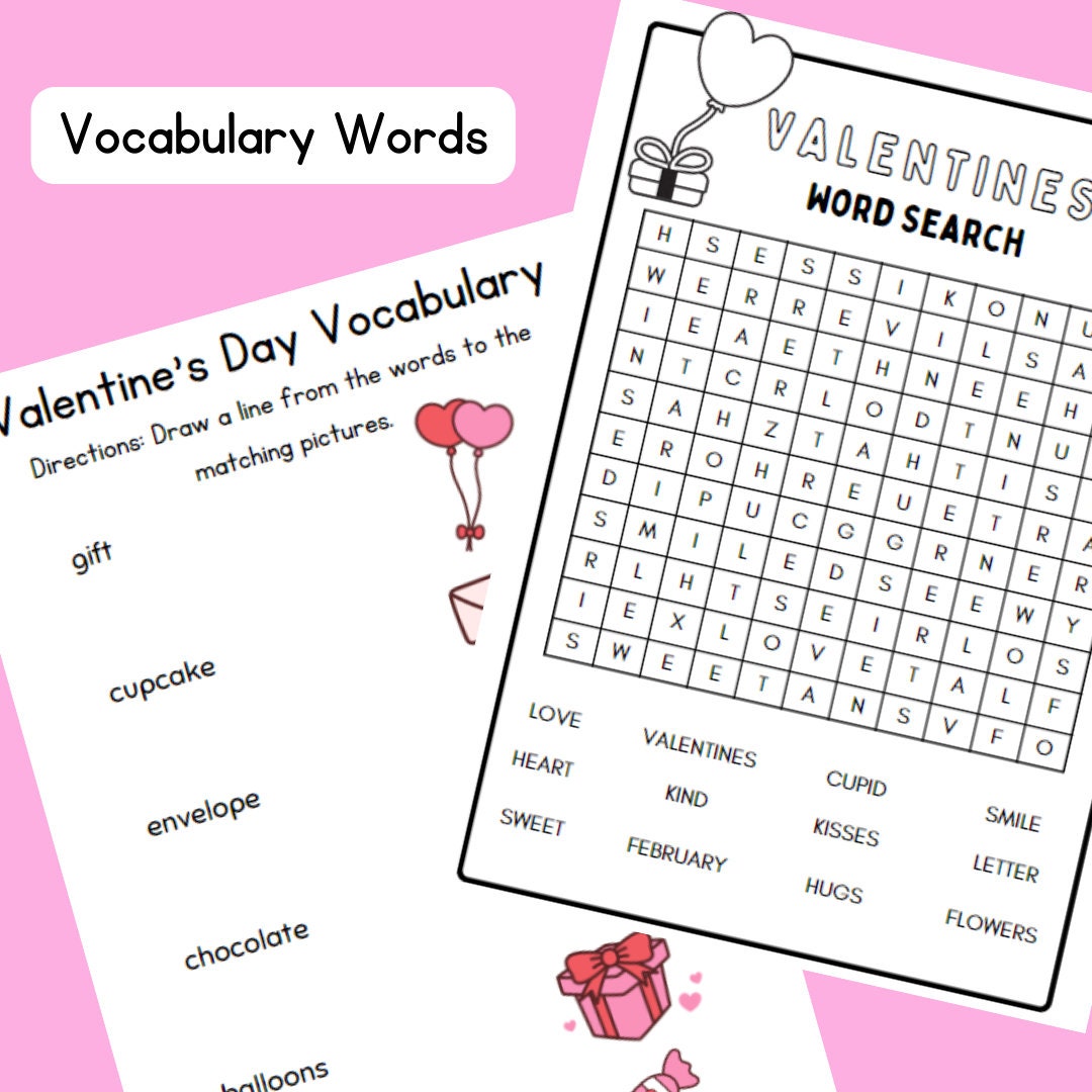 Valentine's Activity Book for Preschoolers, Valentine Preschool ...
