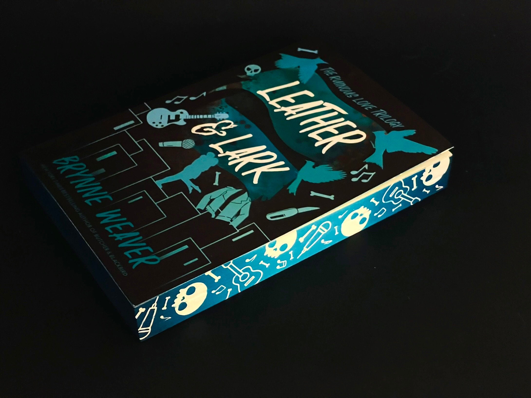 Leather and Lark Hand Painted Sprayed Edge Paperback Book - Etsy