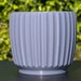Large Ridge Planter Indoor and Outdoor Gray-blue Flower Pot, Modern ...