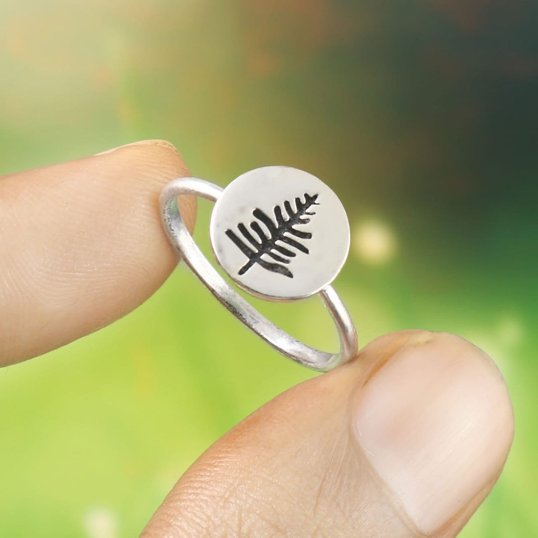 Dainty Silver Ring, Silver Pine Tree Ring,925 Silver Tree Ring,life of ...