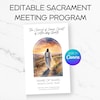 Sacrament Program Template | CHRISTMAS Templates | Church Program | LDS ...