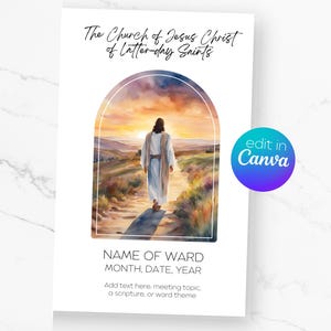 LDS Sacrament Meeting Program, Sacrament Meeting Template, Ward ...