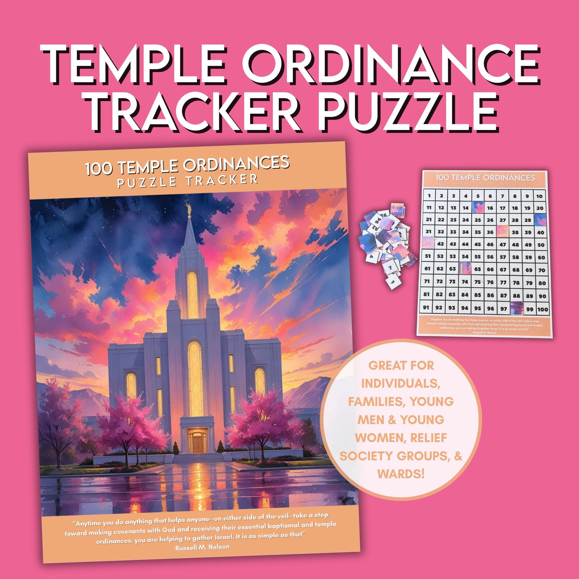 LDS Temple Activity, Temple Ordinance, Temple Challenge, Youth Activity ...