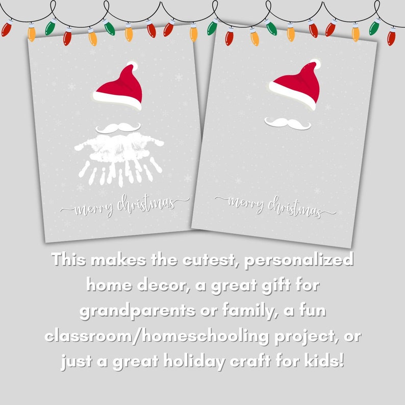 Christmas Handprint Craft, Craft for Kids Baby Toddler, Keepsake Craft ...