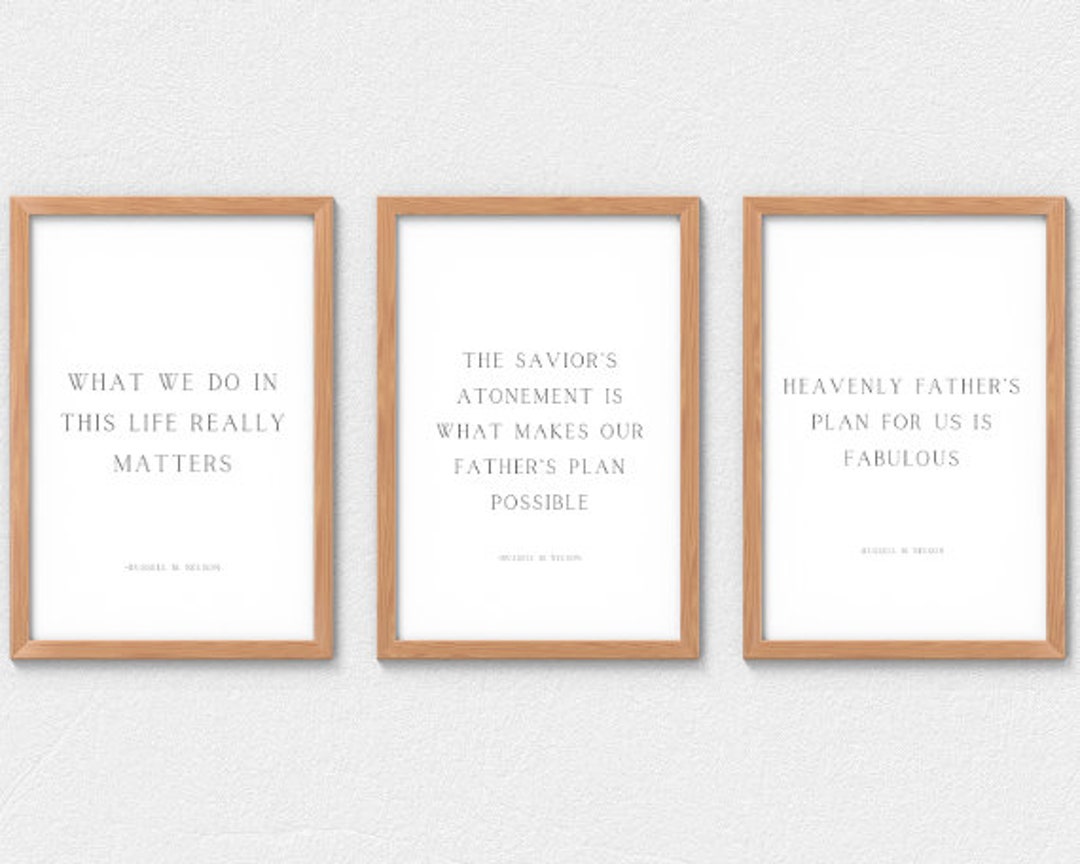 LDS Prints, LDS Quotes, Russell M. Nelson, LDS Prophet Quotes, Lds ...