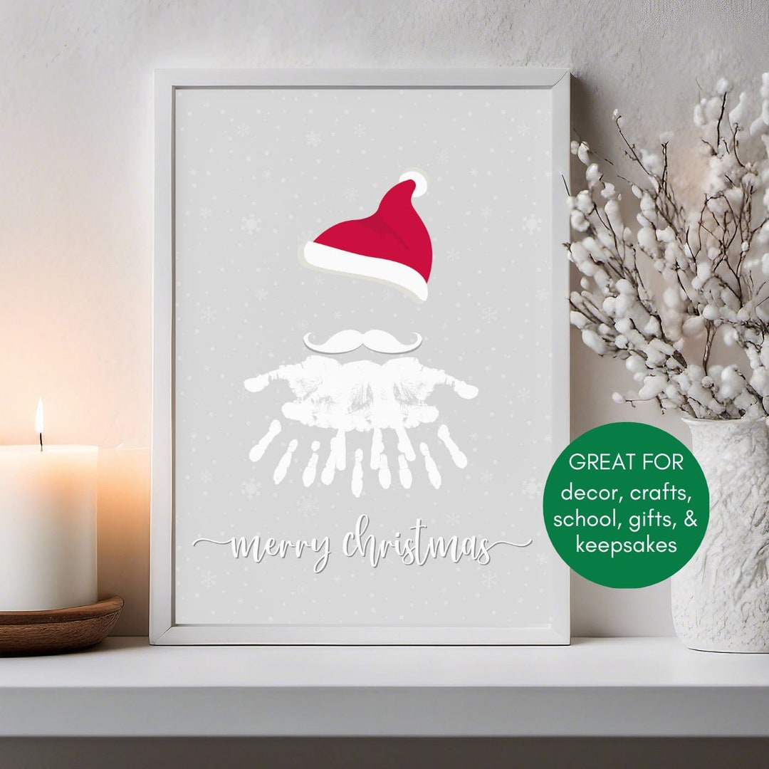 Christmas Handprint Craft, Craft for Kids Baby Toddler, Keepsake Craft ...