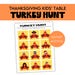 Thanksgiving Kids' Table Game Fall Scavenger Hunt Printable ...