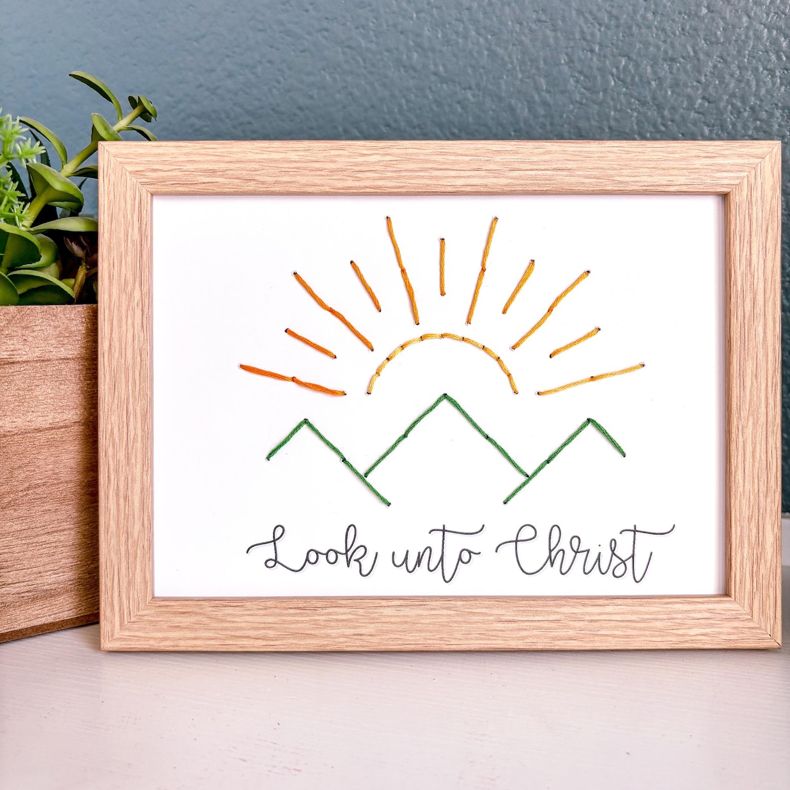Look Unto Christ String Art Craft, 2025 LDS Youth Theme, Young Women ...