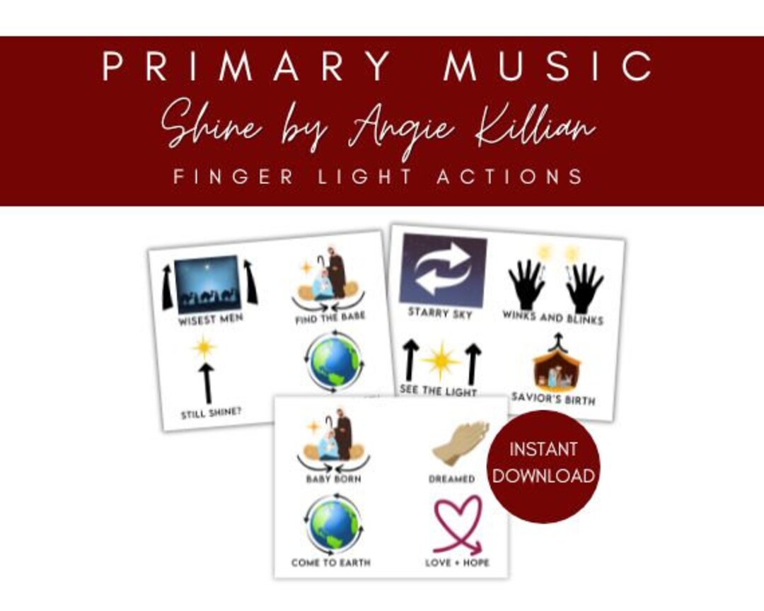 Primary Music Plan, LDS Primary Music, LDS Primary Music Leader, Shine ...
