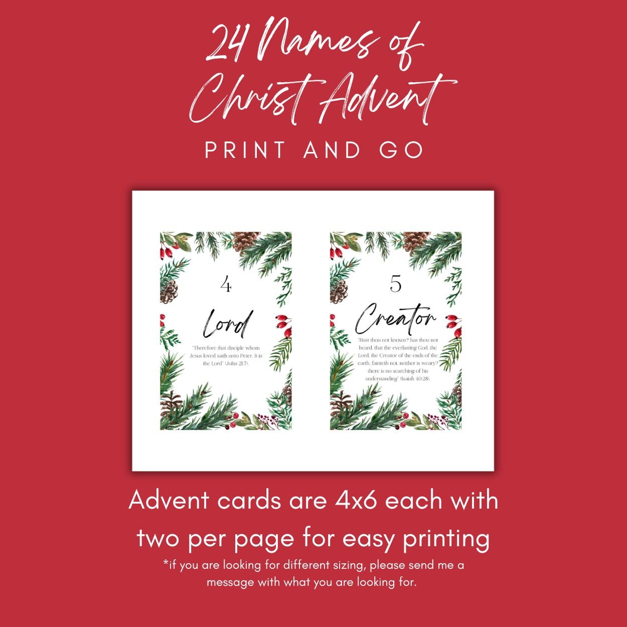Christmas Advent, Names of Christ, Christ Centered Christmas, Christmas ...
