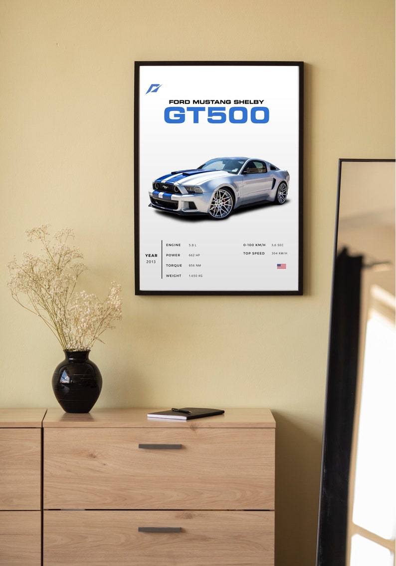 Ford Mustang Shelby GT 500 Poster From Need for Speed Movie - Etsy