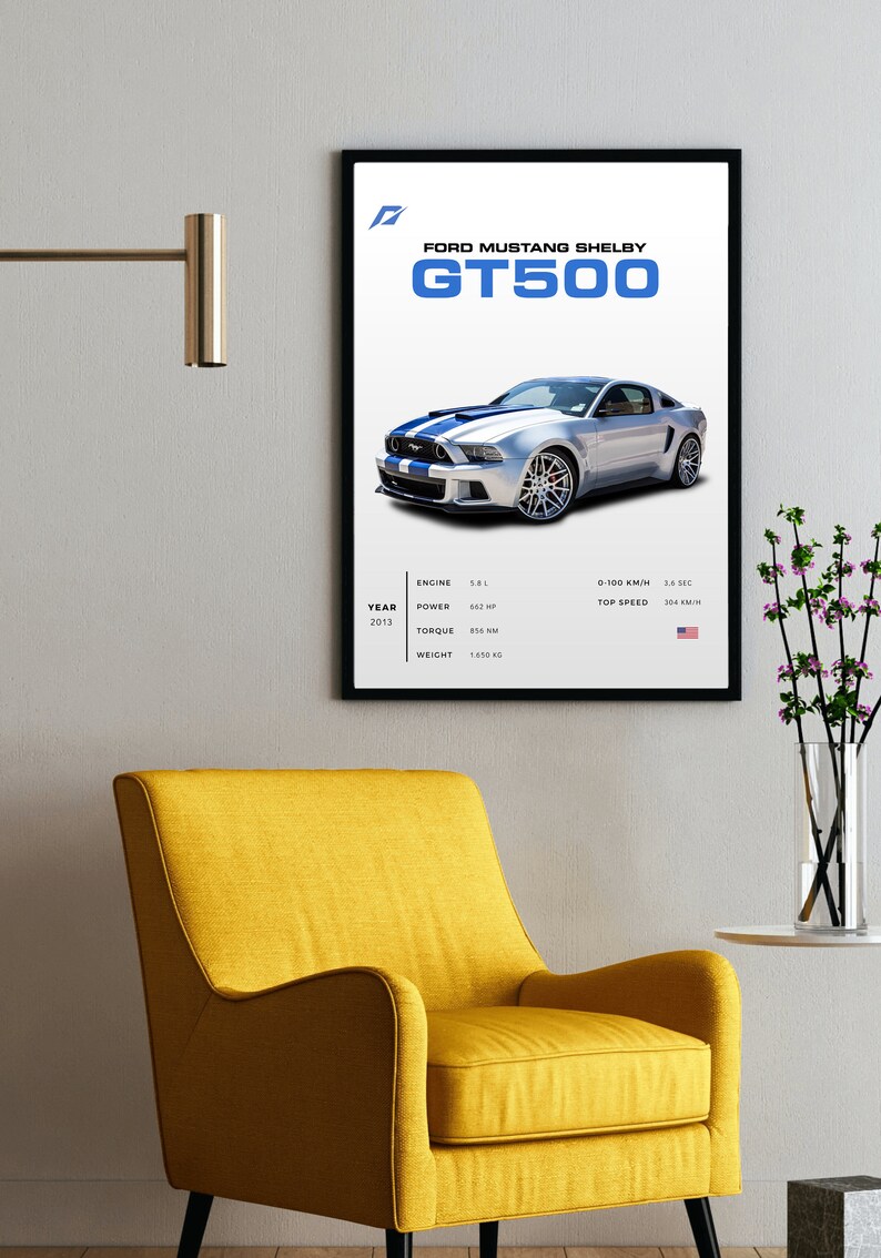 Ford Mustang Shelby GT 500 Poster From Need for Speed Movie - Etsy